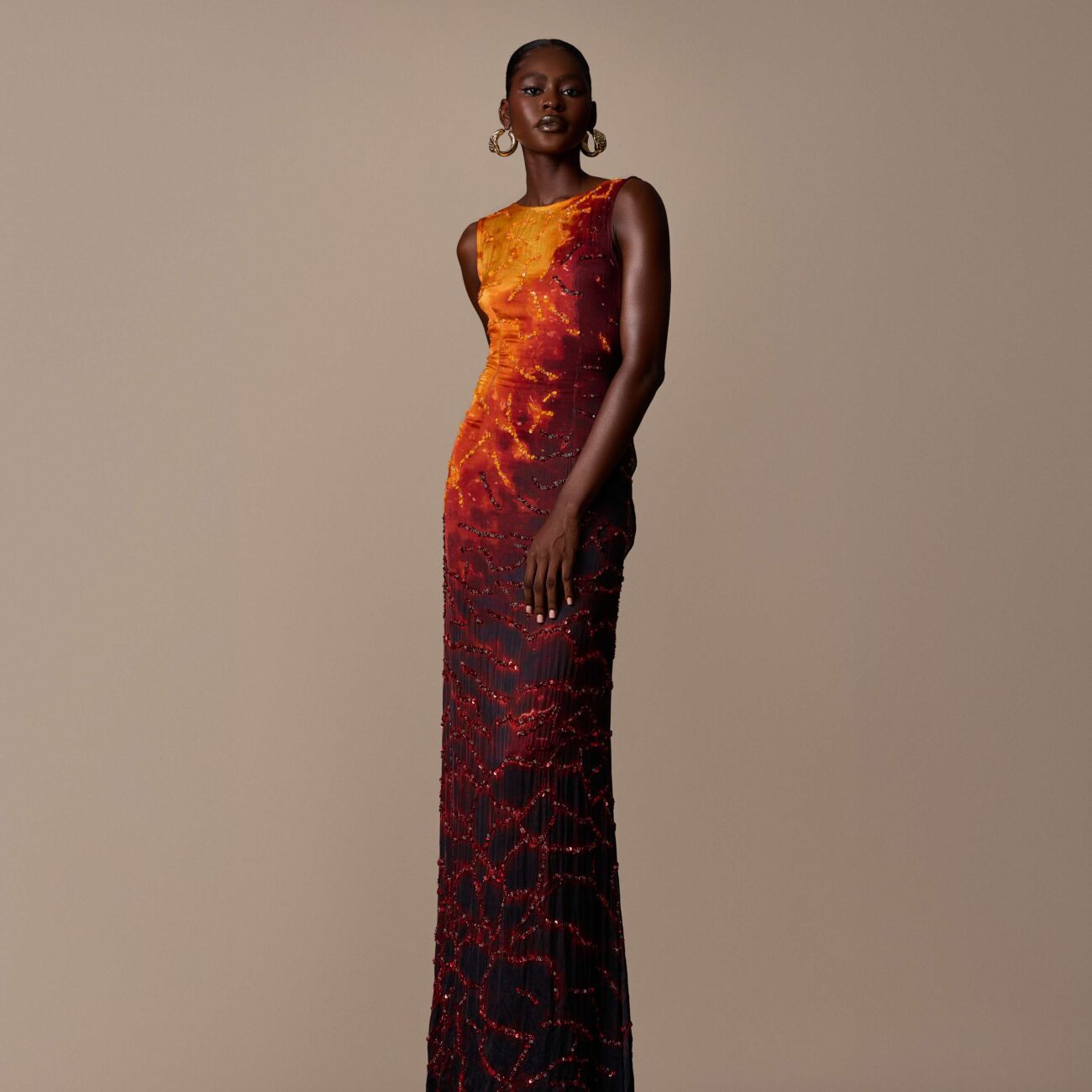 Look 16 – The Molten Lava Dress – D'Ophir